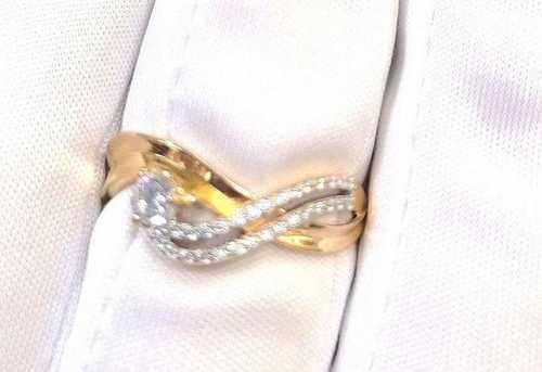 Золотое кольцо с фианитами 585 Р-18