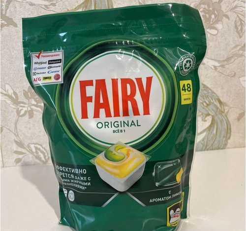 Капсулы для посудомоечных машин fairy
