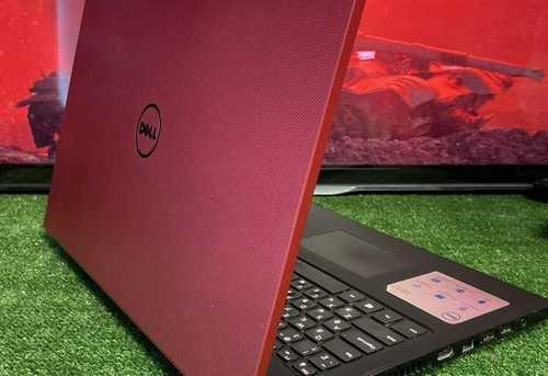 Ноутбук Dell ярко красный