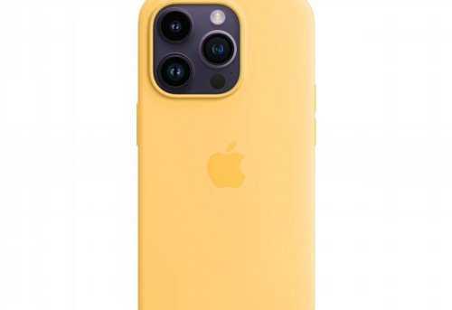 Чехол magsafe на iPhone 14 pro. Желтый (Sunglow)