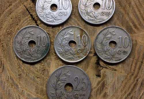 Монеты Бельгии 9 шт