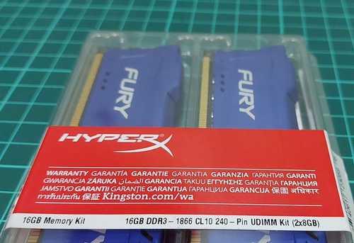 Оперативная память Kingston HyperX 16GB (2x8) 1866