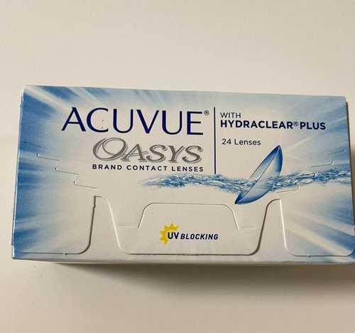 Линзы acuvue oasys -7.00, 8.4, 24 шт. в упаковке