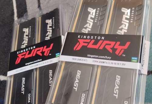 Kingston Fury Beast DDR4 16 GB 3200 мгц Kit 2x8