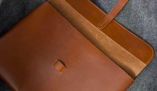 Кожаный чехол для ноутбука macbook air