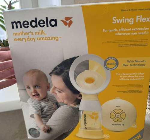 Молокоотсос medela электрический swing flex