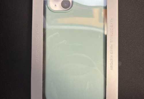 Чехол на iPhone 15 plus silicone зеленый