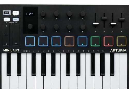 Arturia MiniLab 3 Black клавиатура новая