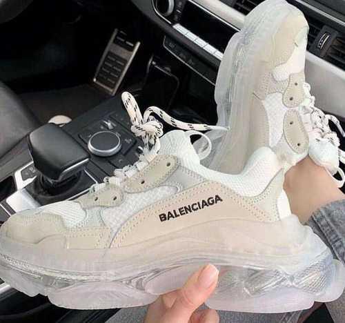 Кроссовки Balenciaga Triple S Clear Sole White