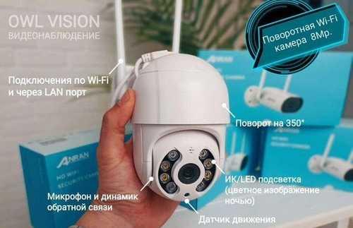 WiFi камера видеонаблюдения повопотная