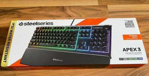 Игровая клавиатура SteelSeries Apex 3 RU