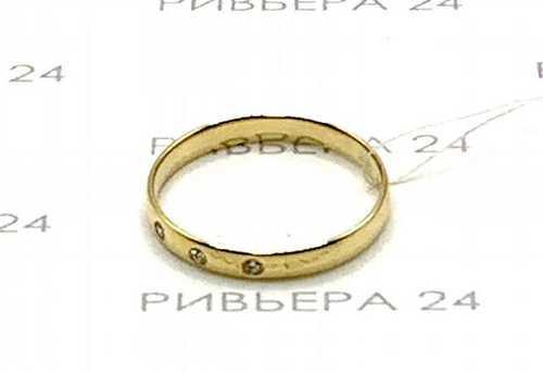 Золотое кольцо с бриллиантами 585 пробы 1.81 грамм