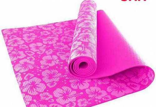 Коврик для йоги с рисунком FX-113-5 цв. Розовый