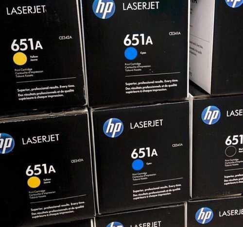 Картриджи HP 651А (CE341, CE342, CE343), 16000 стр