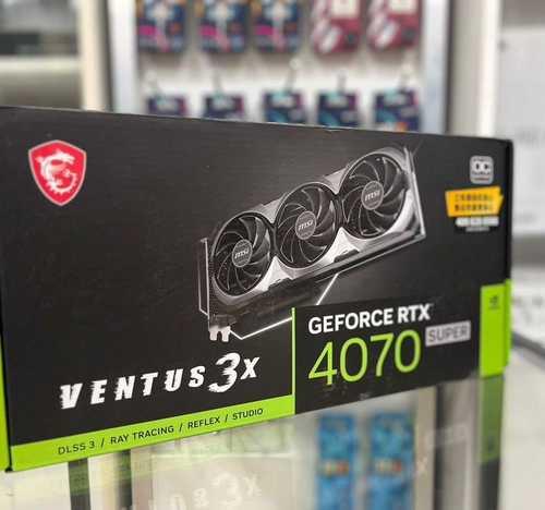 Видеокарта MSI GeForce RTX 4070 Super (12Gb) Ventu