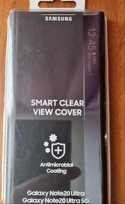 Чехол Smart Clear View Cover Galaxy Note 20 ultra