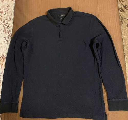 Мужское поло с длинным рукавом Massimo Dutti, XL