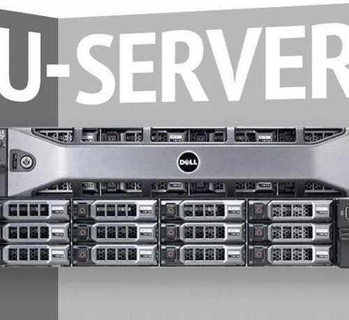 Сервер Dell R720XD 12*3.5 2*2667v2 128Gb H710 2*75