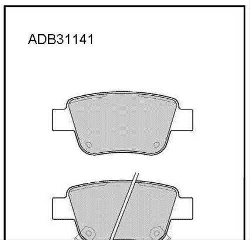Тормозные колодки toyota avensis saloon (T25) 1.8
