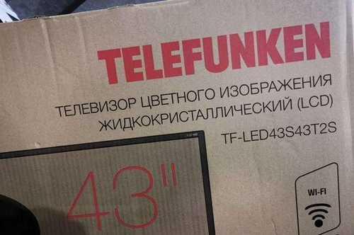 Телевизор 43" smart Telefunken TF-led43s43t2s черн