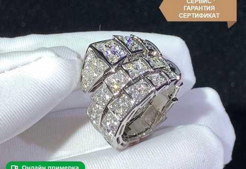 Кольцо из золота Булгари, бриллианты 2,66 ct