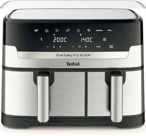 Tefal Аэрогриль Dual Easy Fry Grill EY905D