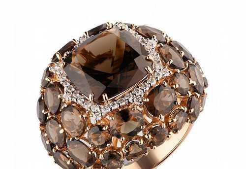 Кольцо Casato Smoky Quartz & Diamonds