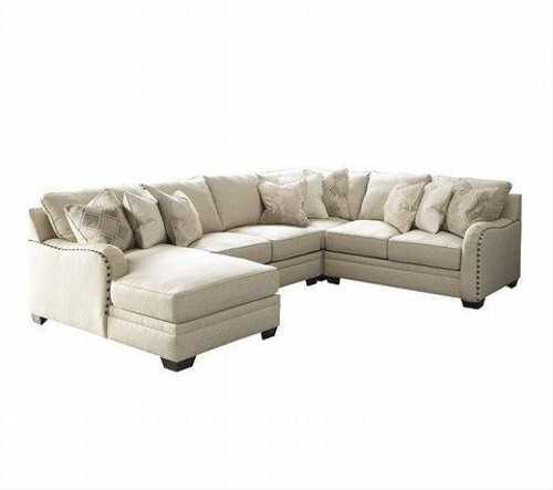 Угловой светлый диван ashley 52501-16-56-34-77
