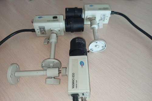 Видеокамеры KPC-303BH с объективами Tamron - 3 шт