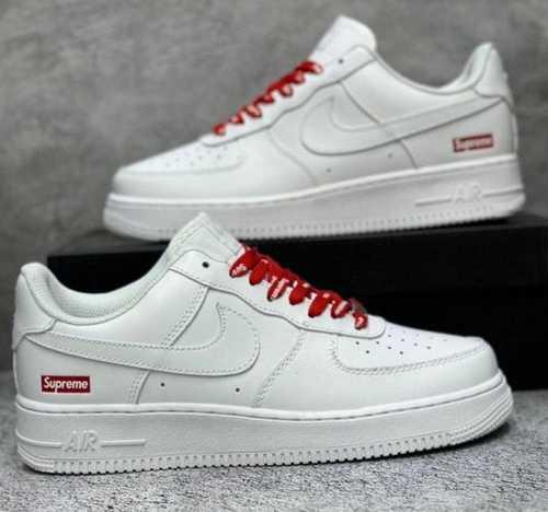 Кроссовки Nike Air Force 1 Supreme White