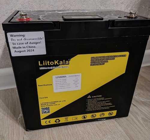 Аккумулятор lifepo4 12v 60Ah для эхолота