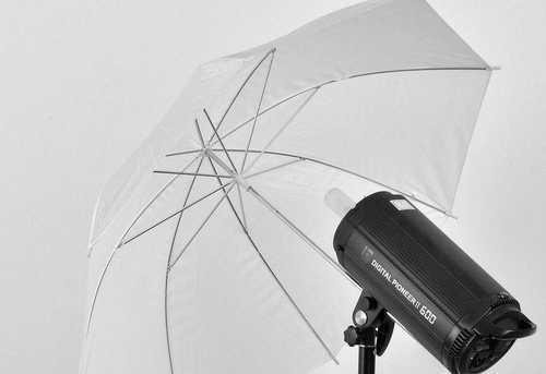 Зонт белый на просвет 109 см