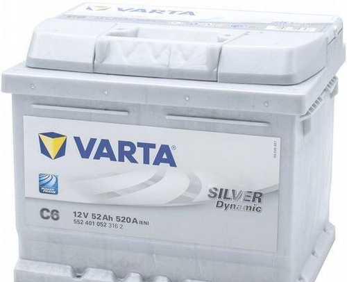 Аккумулятор varta Silver Dynamic (C6) 52 Ач 520 А