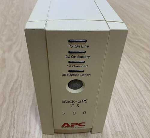 Ибп APC Back-UPS CS 500VA (BK500-RS)