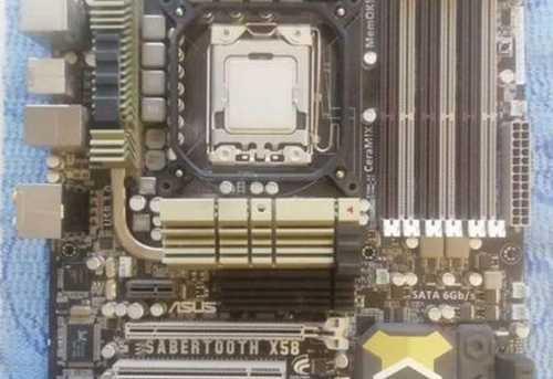 Материнка Asus sabertooth x58 xeon x 5670