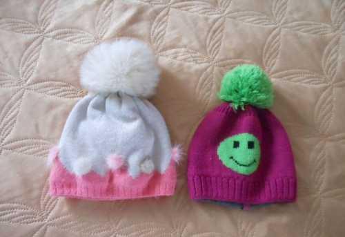 Детские теплые шапочки