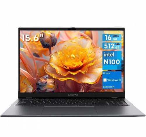 Ноутбук 15.6 Chuwi gemibook   N100 16/512 UHD W11H