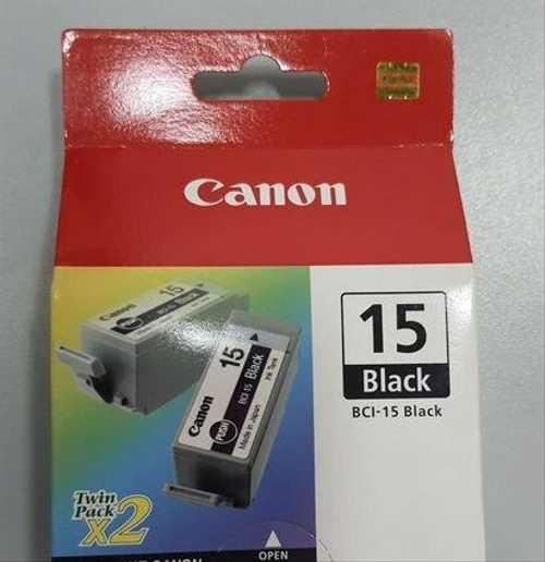Картридж Canon BCI-15Bk twin