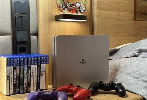 Sony playstation 4 slim 500gb Сильвер + VR