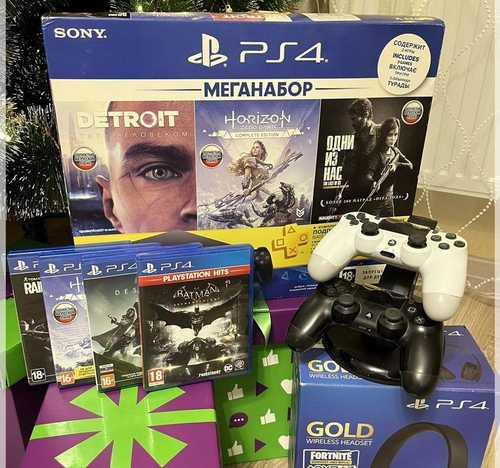 Sony playstation 4 slim 1tb 2 геймпада