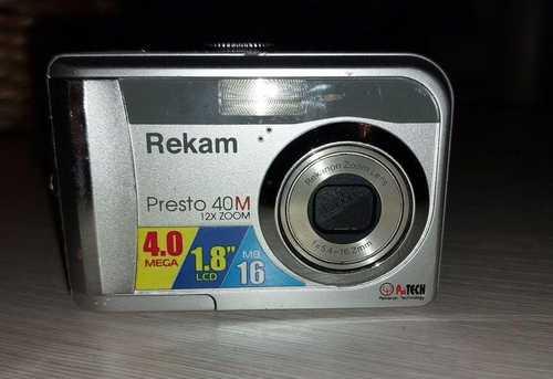 Компактный фотоаппарат Rekam Presto 40m