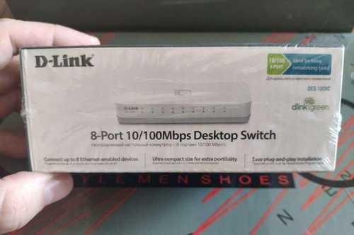 Новый switch коммутатор D-Link DES-1008C