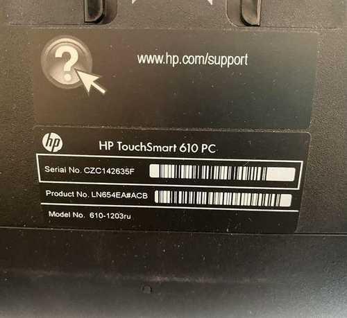 Моноблок HP TouchSmart 610 PC