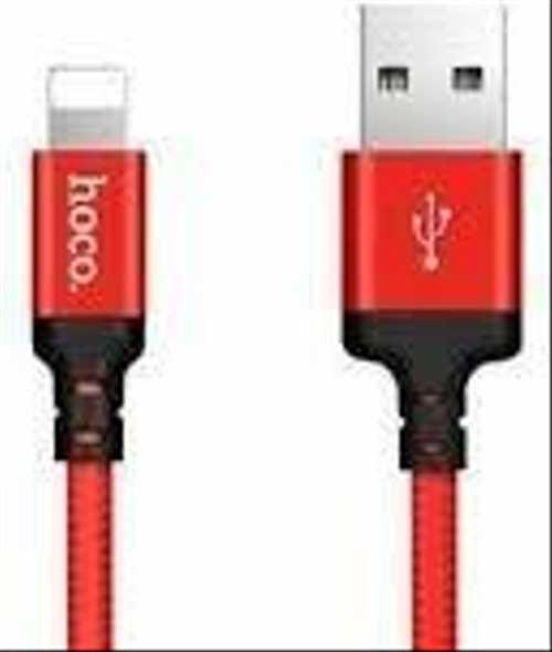 Apple - USB кабель hoco Apple 8-pin X14 1м (Red B
