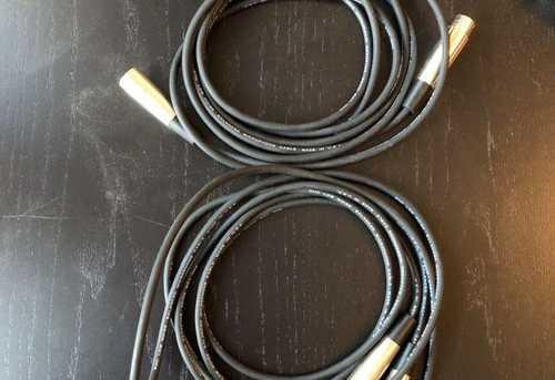 2 балансных кабеля xlr 3 метра