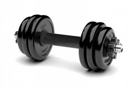 Гантель обрезиненная Barbell Atlet D26 14кг