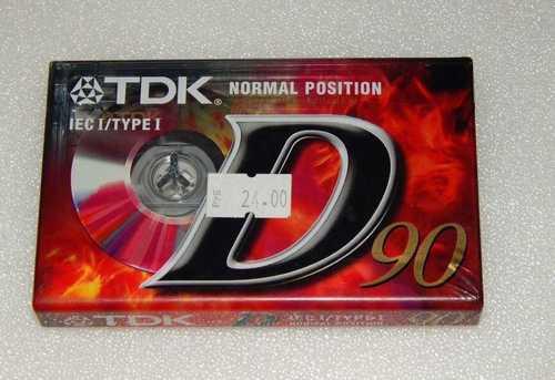 Аудиокассета TDK 90 запечатанная 1шт