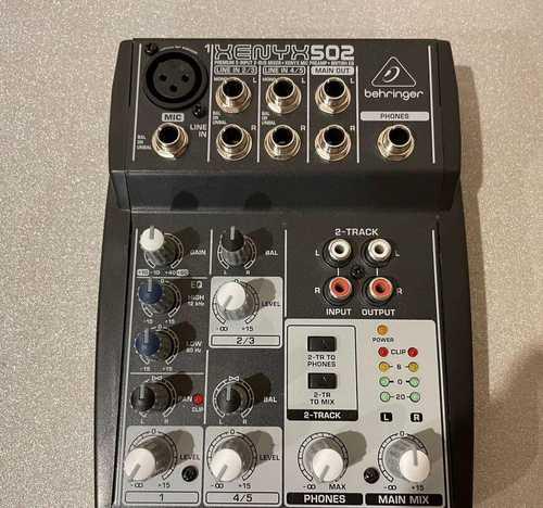 Микшерный пульт behringer xenyx 502