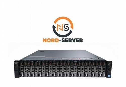 Сервер dell R720xd 24SFF 2x E5-2680 96GB 750W
