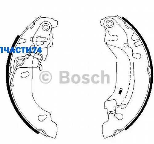 0 986 487 669 колодки барабанные\ Fiat Panda 1.1/1.2/1.3JTD 03,bosch